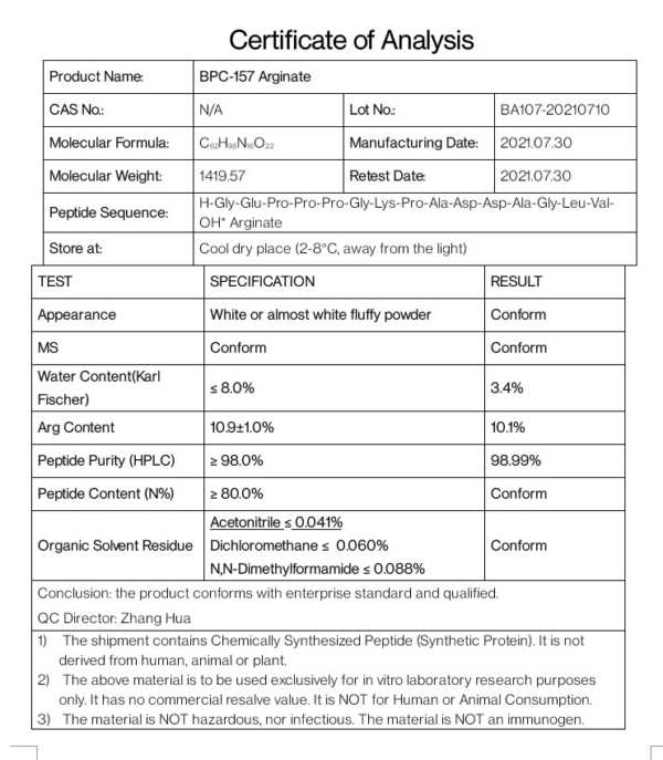 Stable BPC-157 (Arginate Salt) 250MCG/Capsule | Peptides World